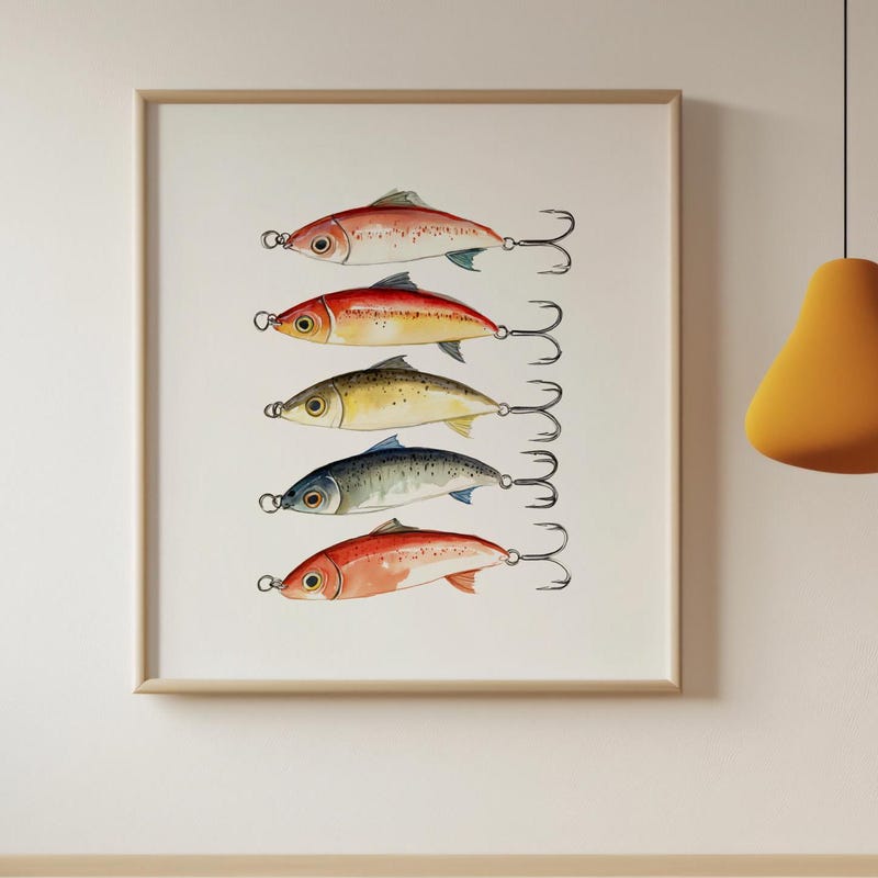 Fishing Lure Art - Etsy
