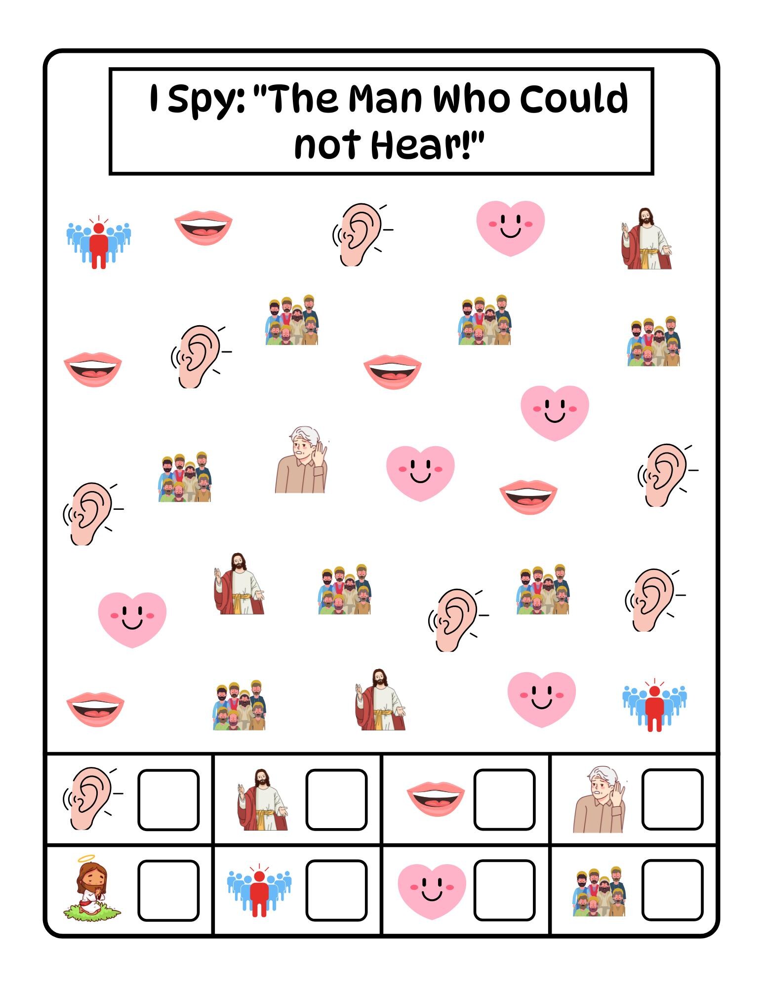 Jesus Stories I-spy Activity: Bible Learning Game (printable PDF) - Etsy