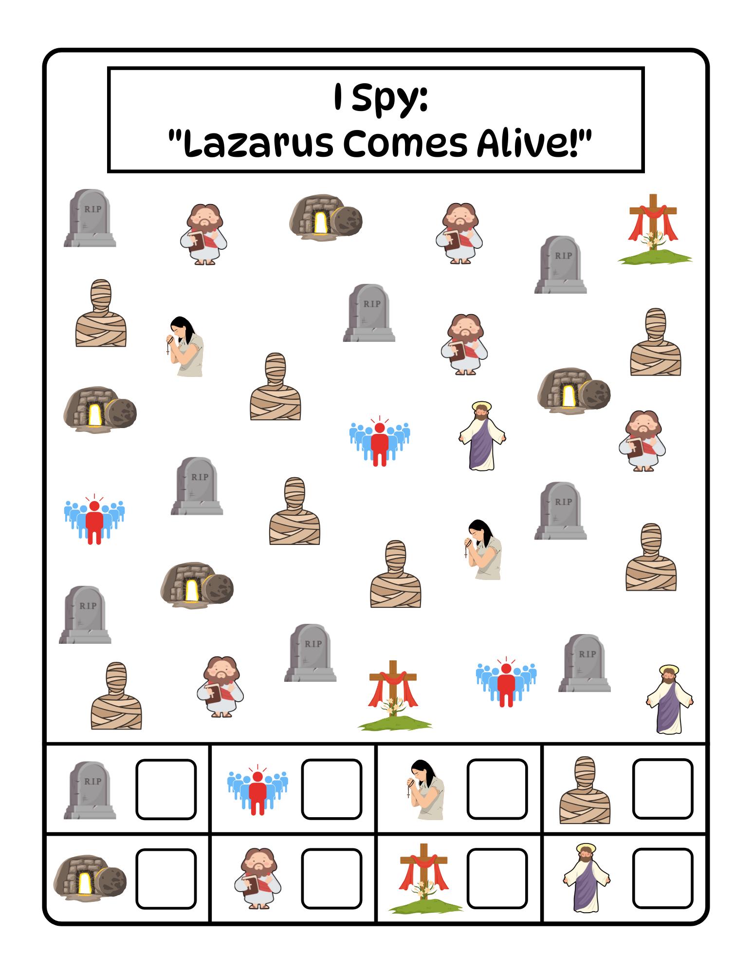 Important Jesus Stories I-spy Activity Pages – Bible Learning Fun for ...