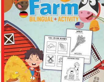 Bilingual Vocabulary Worksheets | English–hebrew Animals & Words | Ages ...
