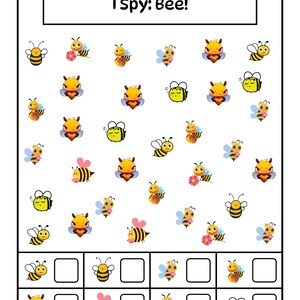I Spy Bugs, 15 Fun Search & Find Activity Pages for Kids, Printable ...