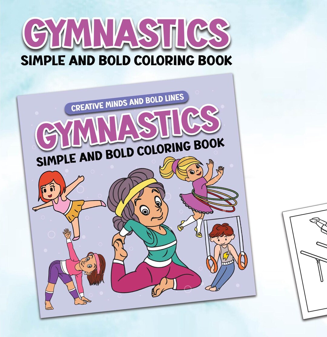 Gymnastics Coloring Book: 50 Fun Pages for Kids (digital Download ...