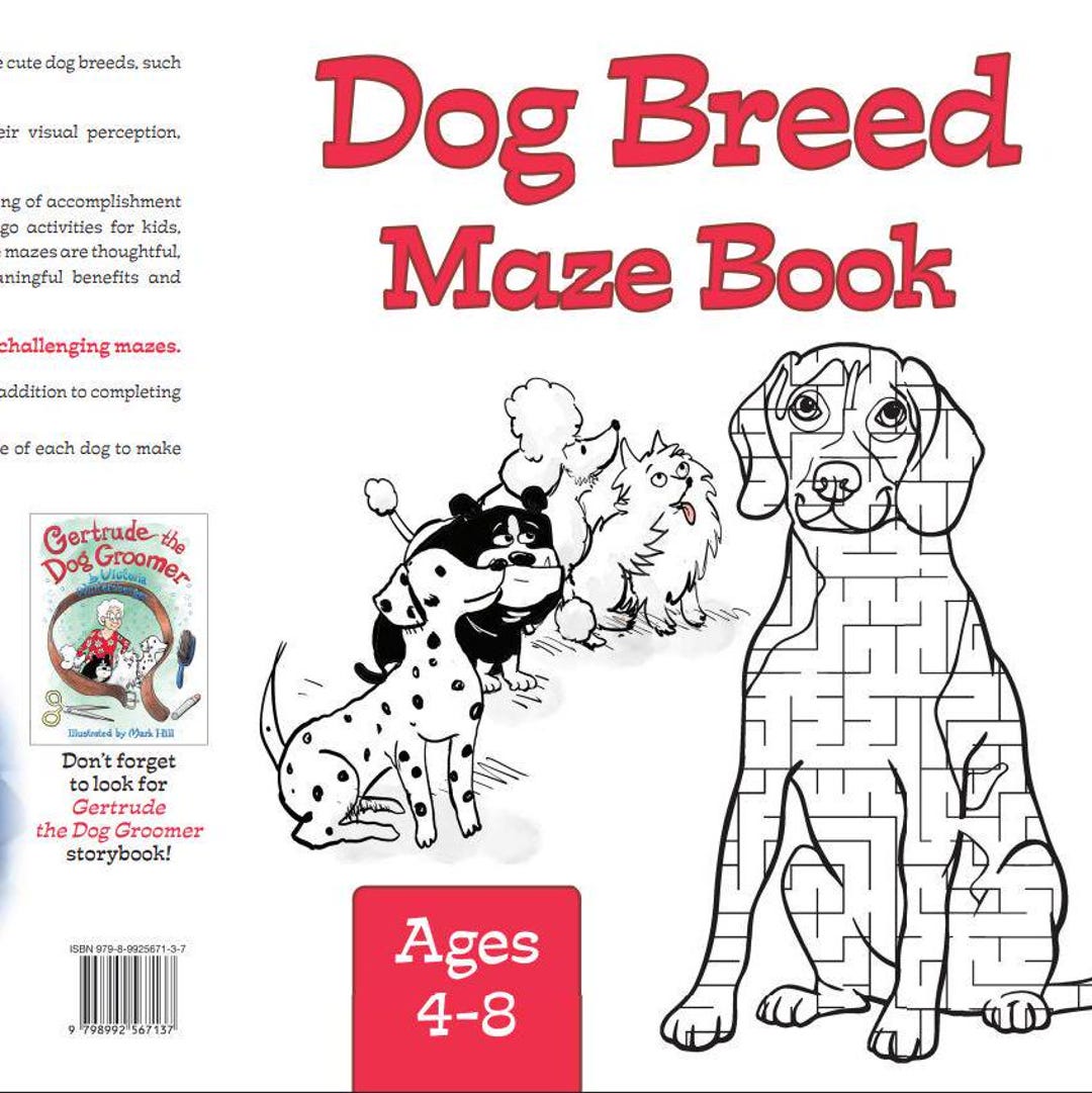 Dog Breed Mazes for Kids 4-8 | Fun and Educational Maze Book ...