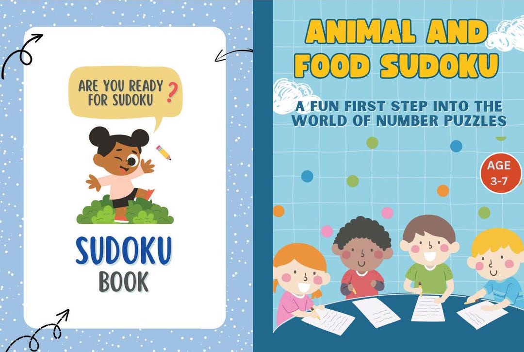 Sudoku for Kids | 25 Fun Animal & Food-themed Sudoku Puzzles | Easy ...