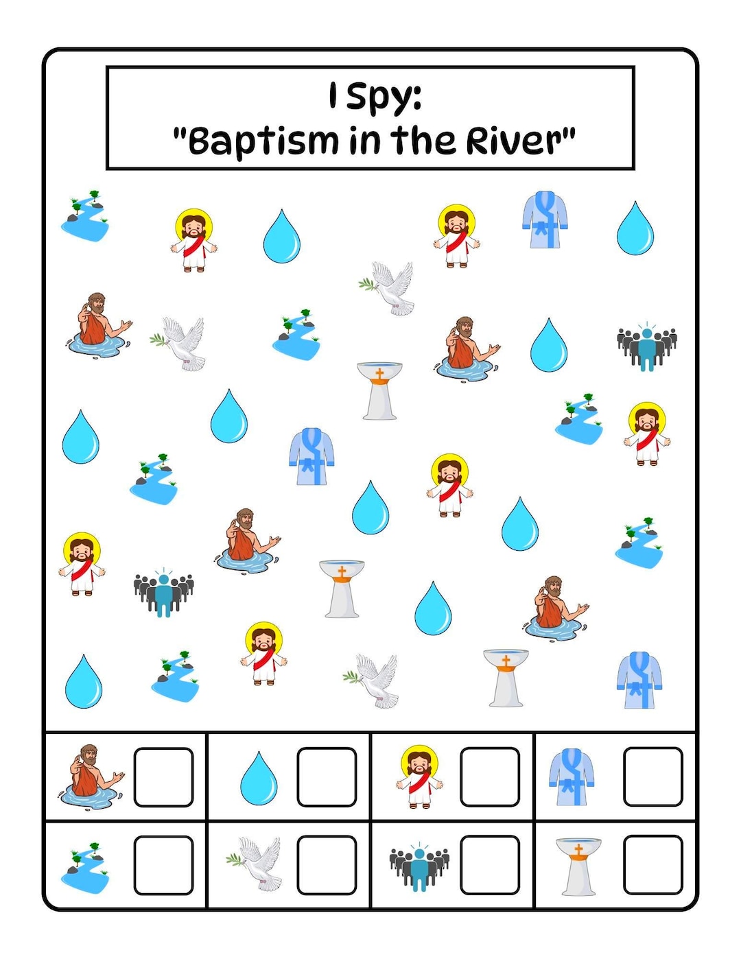 Jesus Stories I-spy Activity: Bible Learning Game (printable PDF) - Etsy