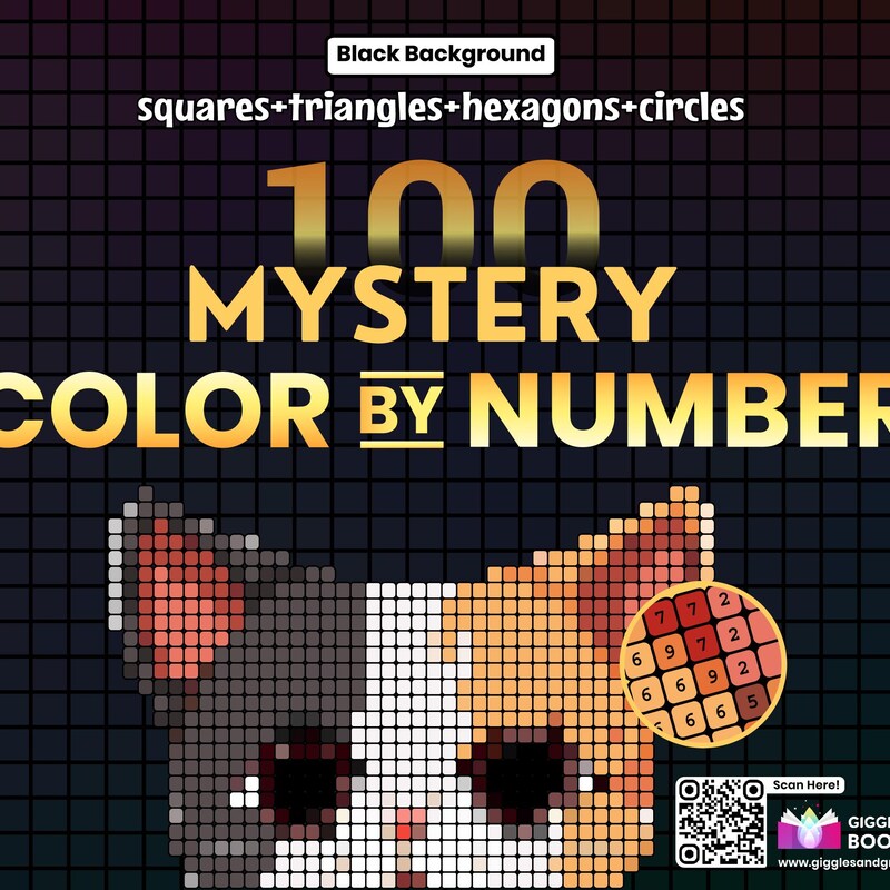 Mystery Pixel Coloring - Etsy