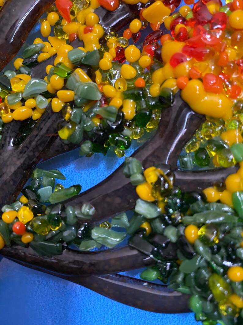 Fused Glass Autumn Tree - Etsy
