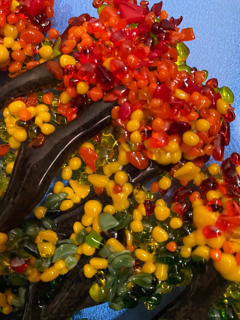 Fused Glass Autumn Tree - Etsy