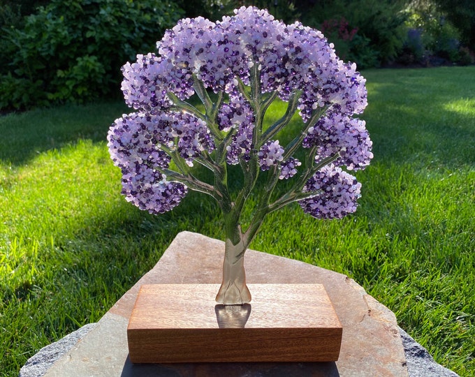 Fused Glass Spring Leaf Tree - Etsy