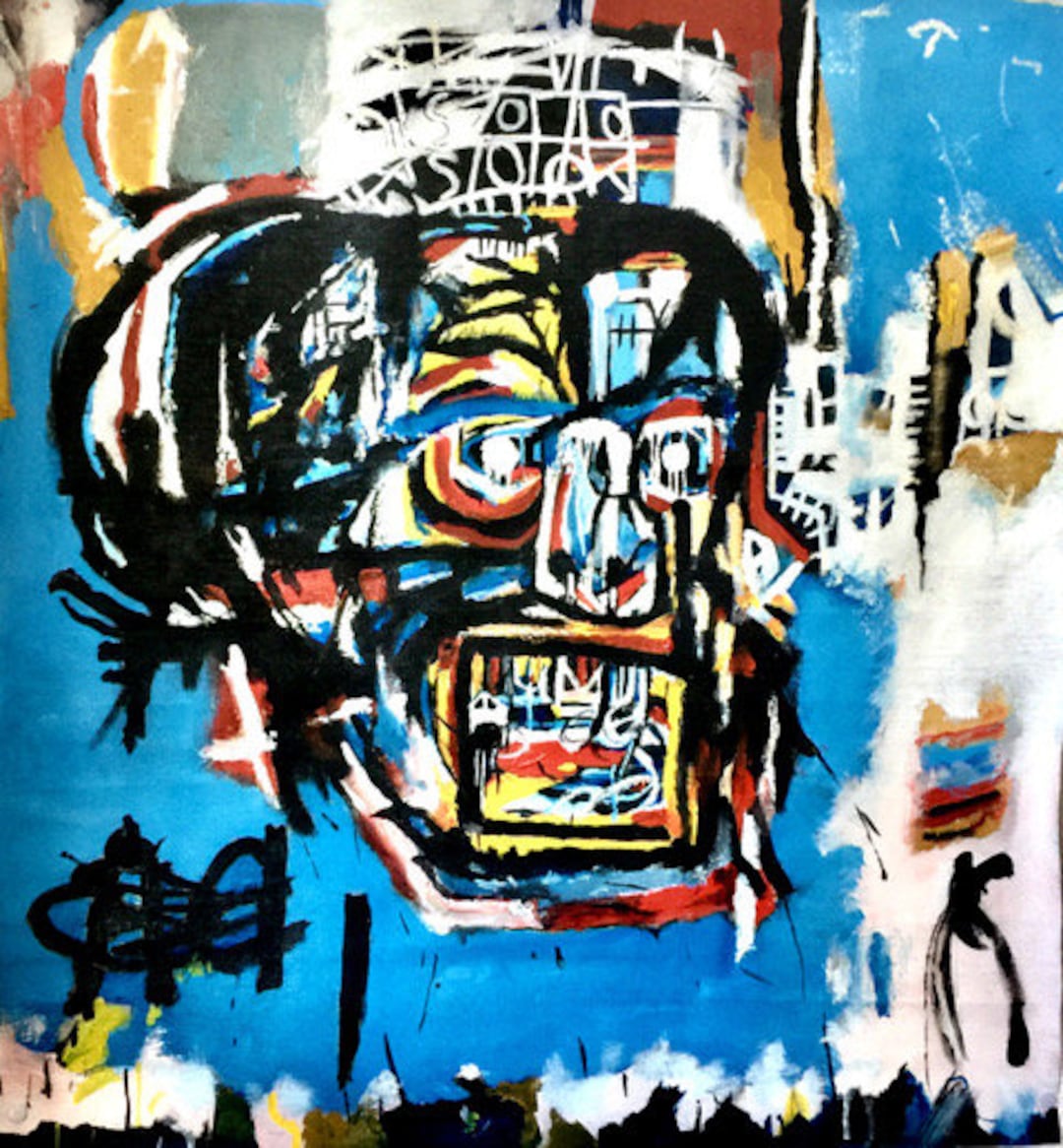 Basquiat Graffiti Skull