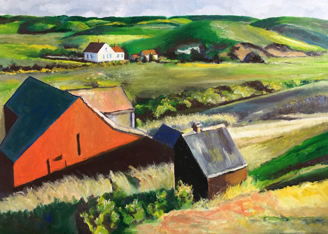 Cobb's Barns & Distant Houses - Edward HOPPER - Etsy
