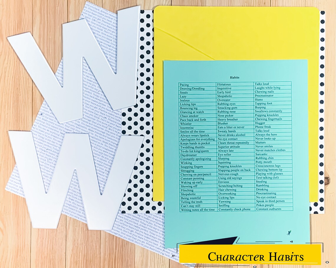 Wordy Writer Ultimate Character Creation Guide - Etsy