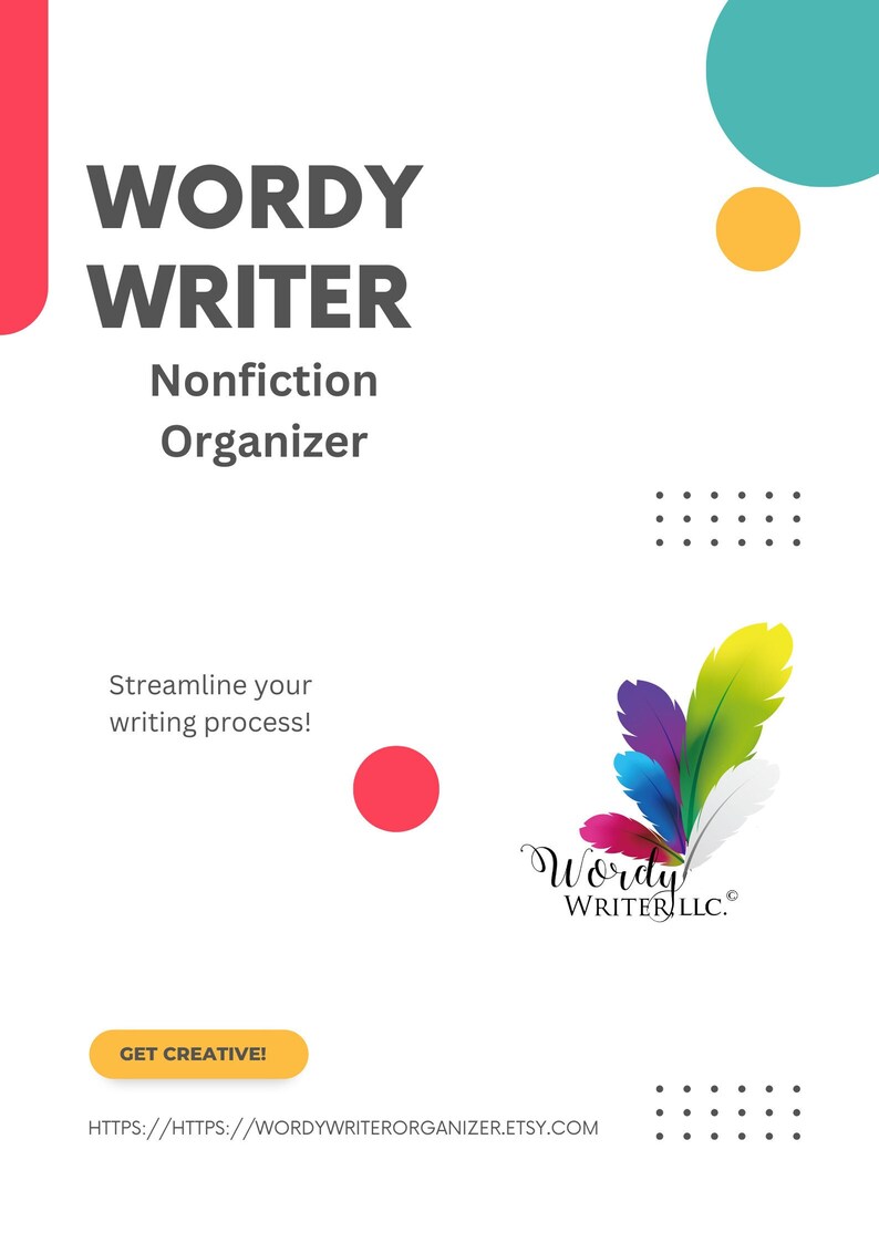 Nonfiction Wordy Writer Organizer - Etsy