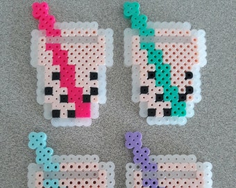 Bubble Tea Perler Bead - Etsy