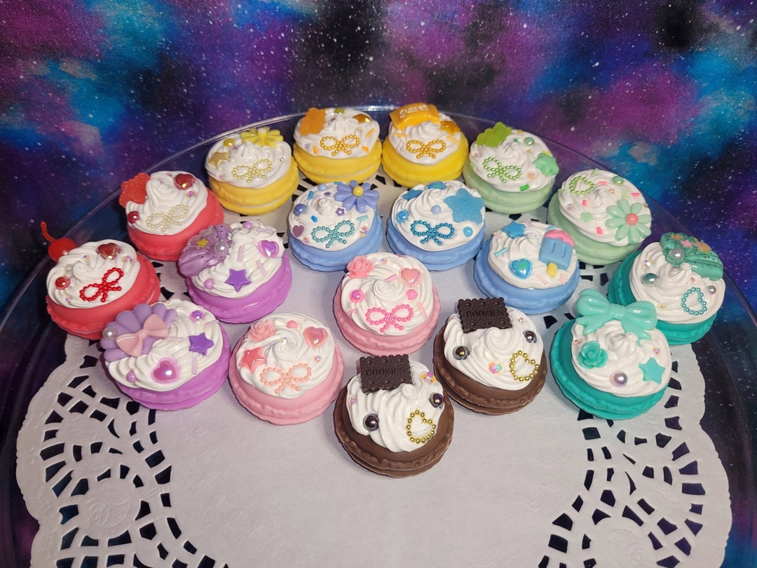 Decoden Mini Macaroon Case Kawaii Colorful Small Storage Container for ...