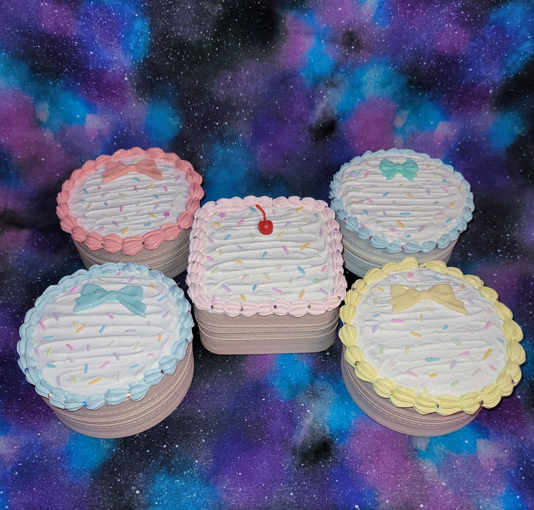 Decoden Jewelry Box Kawaii Pastel Storage Case With Dividers Squishy ...