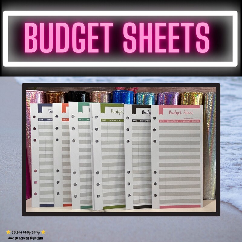 Budget Wallet - Etsy