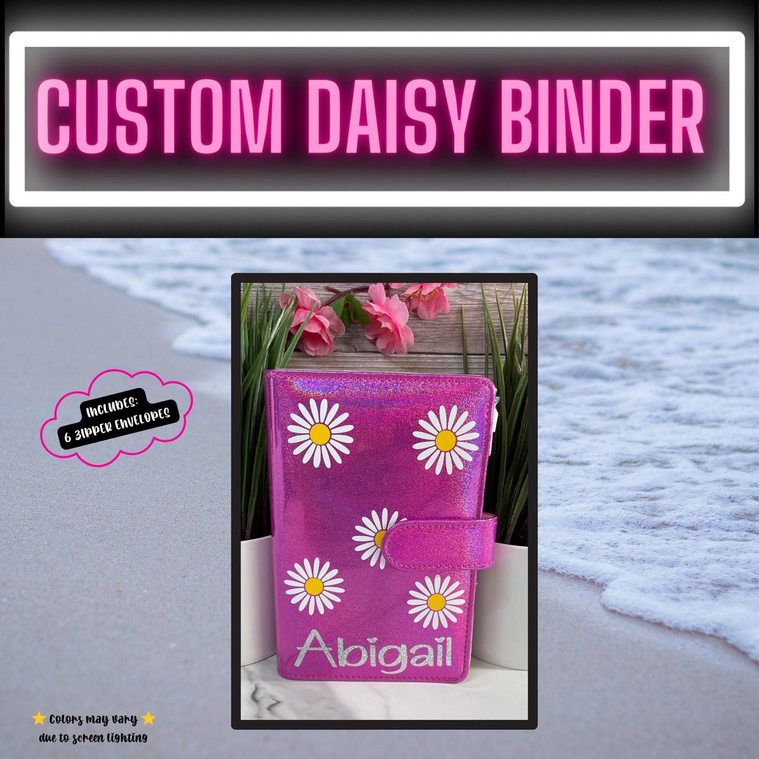 Daisy Budget Binder| Cash Envelope System| A6 Binder| Money Wallet ...