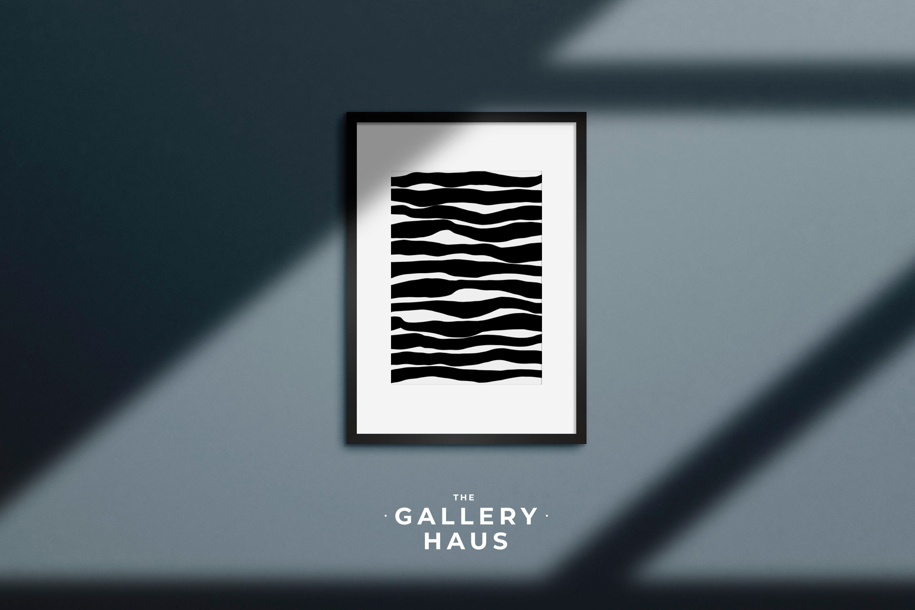 Abstract Waves Print Minimal Gallery Wall Print, Elegant Hand Drawn ...