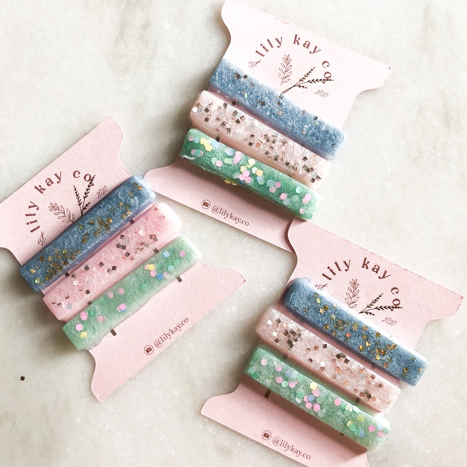 Glitter Bar Clip Set - Etsy