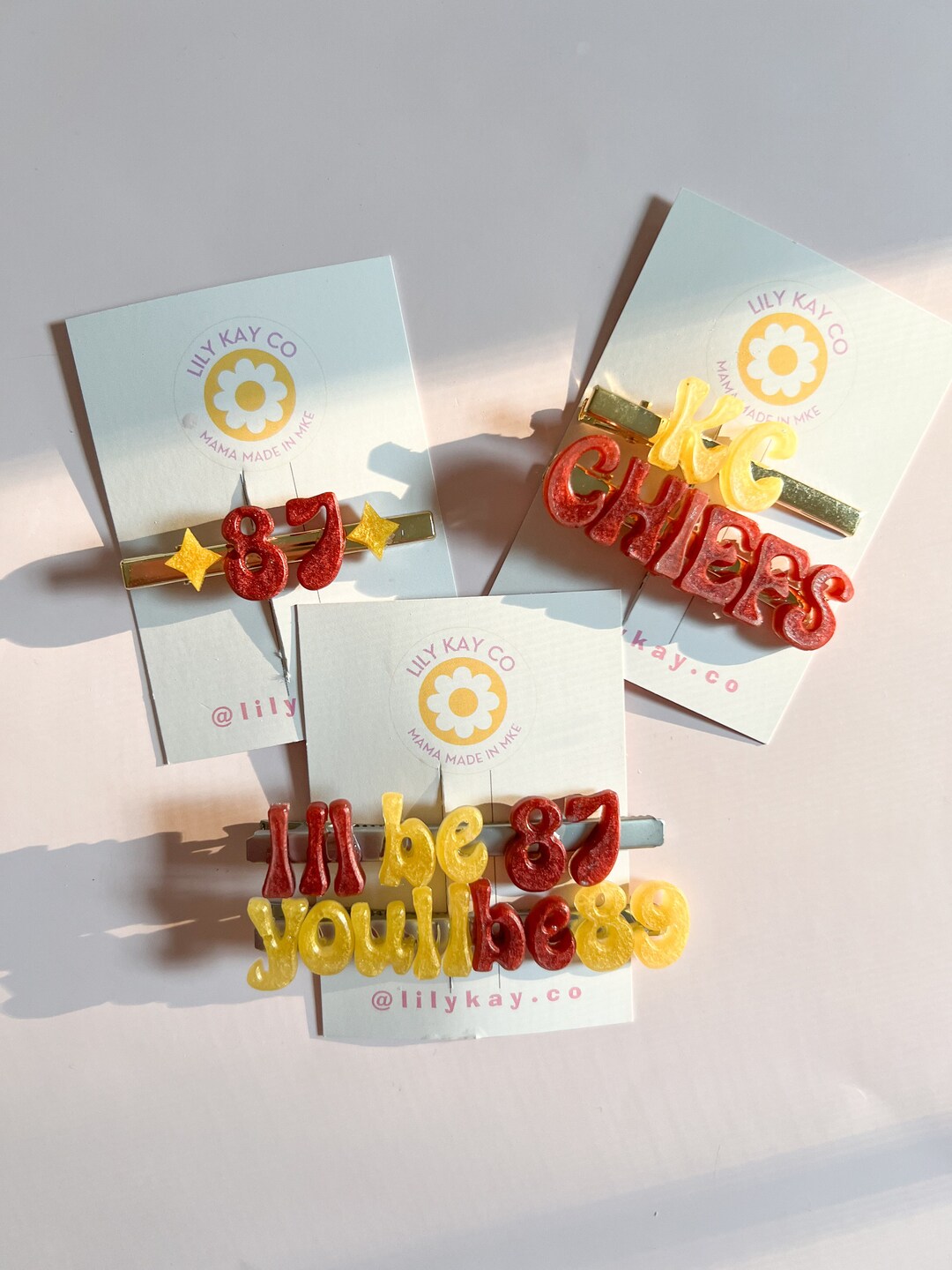 KC Chiefs Clips - Etsy