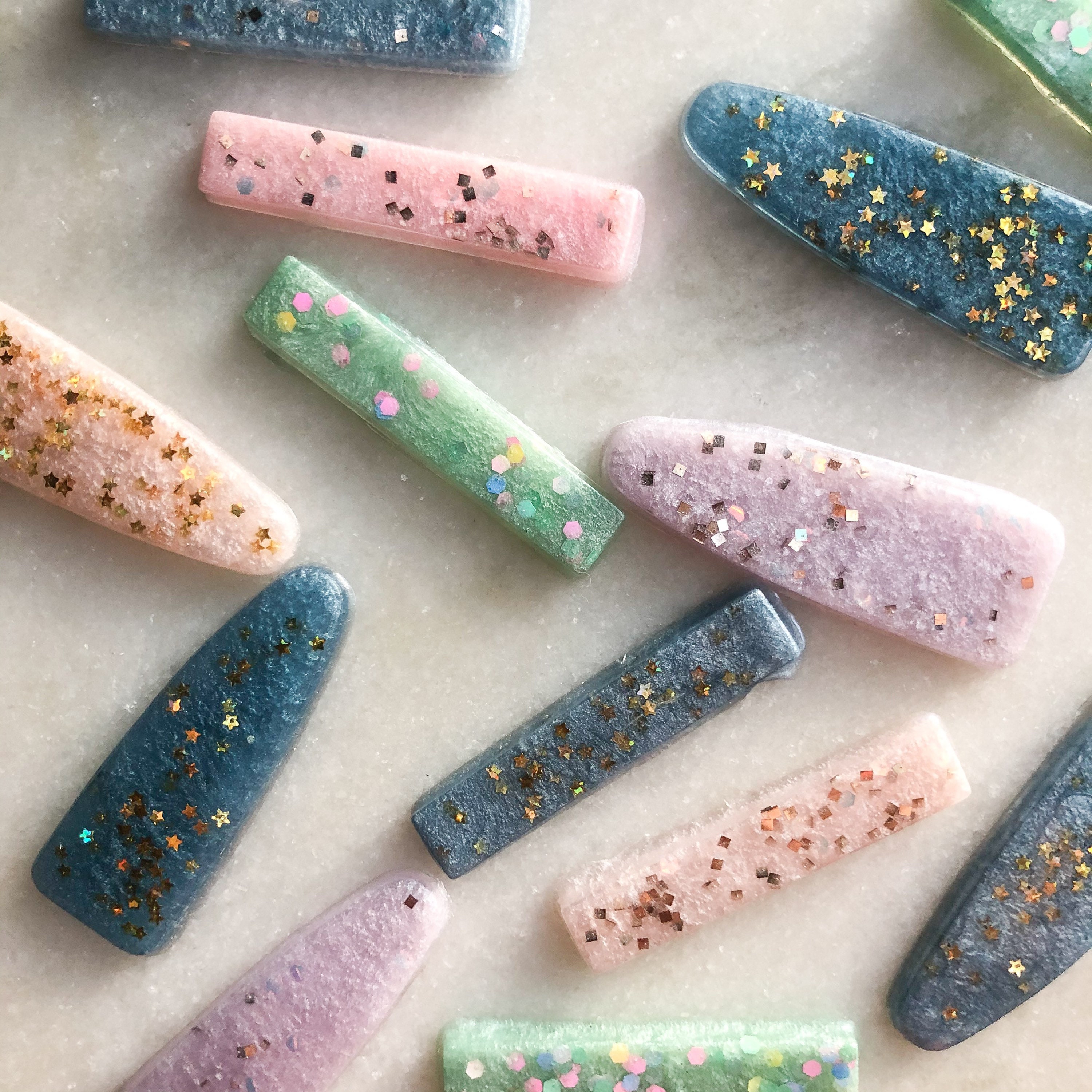 Glitter Bar Clip Set - Etsy