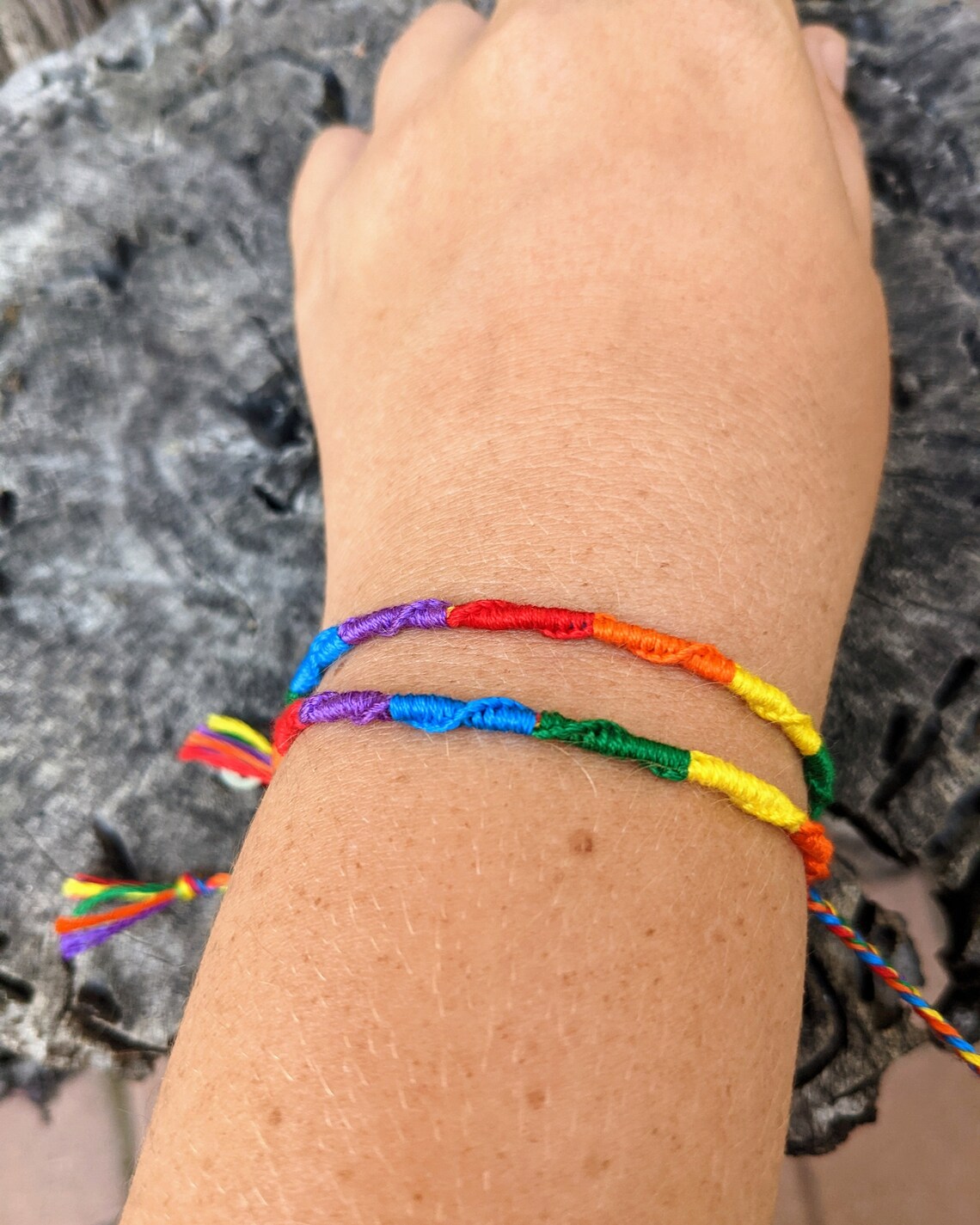 Rainbow Pride Handmade Friendship Bracelet / LGBT Pride / - Etsy