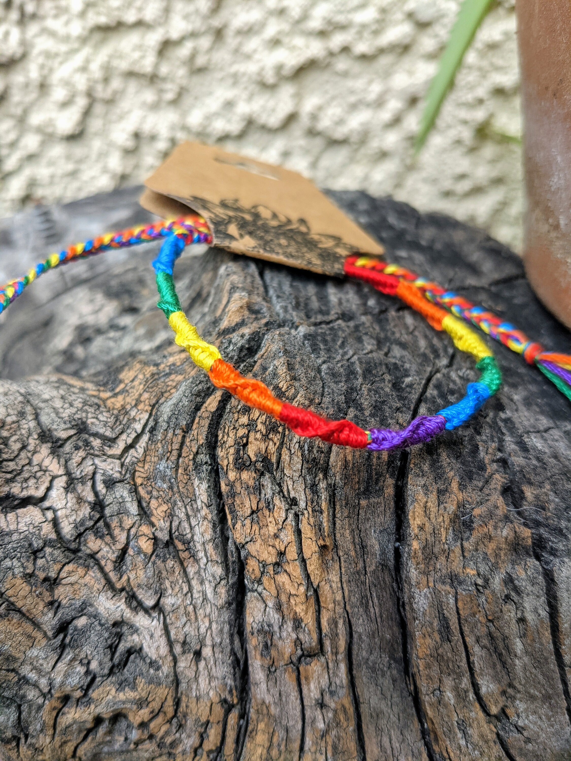 Rainbow Pride Handmade Friendship Bracelet / LGBT Pride - Etsy
