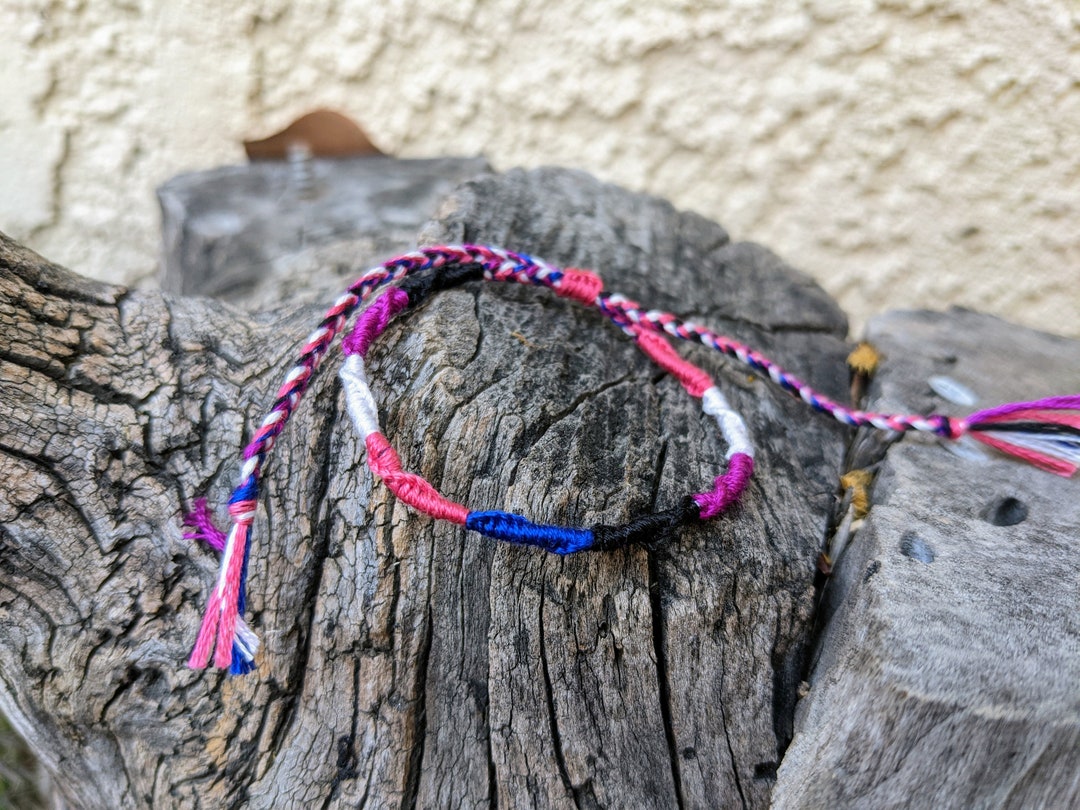 Genderfluid Pride Spiral Bracelet – Handmade Adjustable Friendship ...