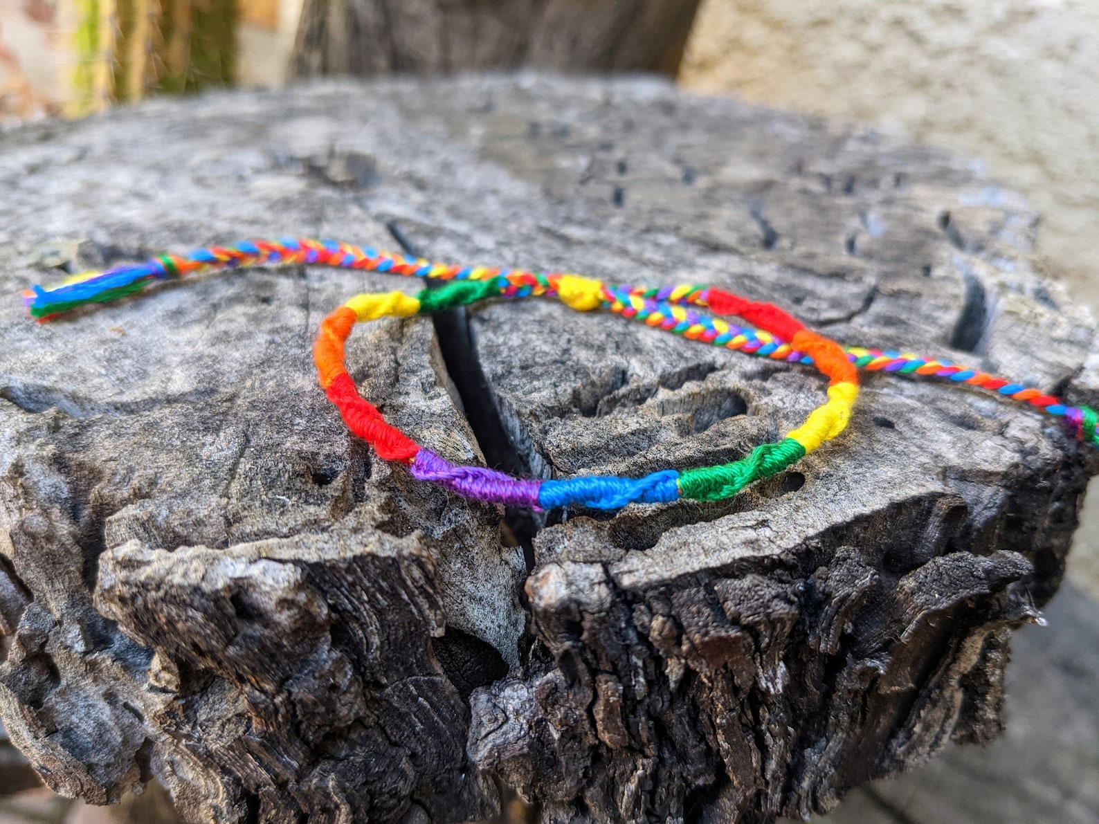 Rainbow Pride Handmade Friendship Bracelet / LGBT Pride / - Etsy