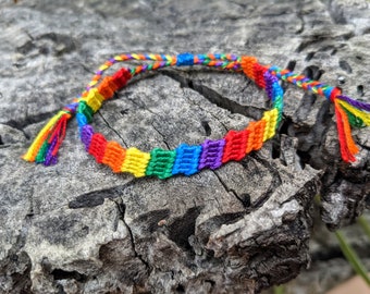 Pride Rainbow Bracelet | Etsy