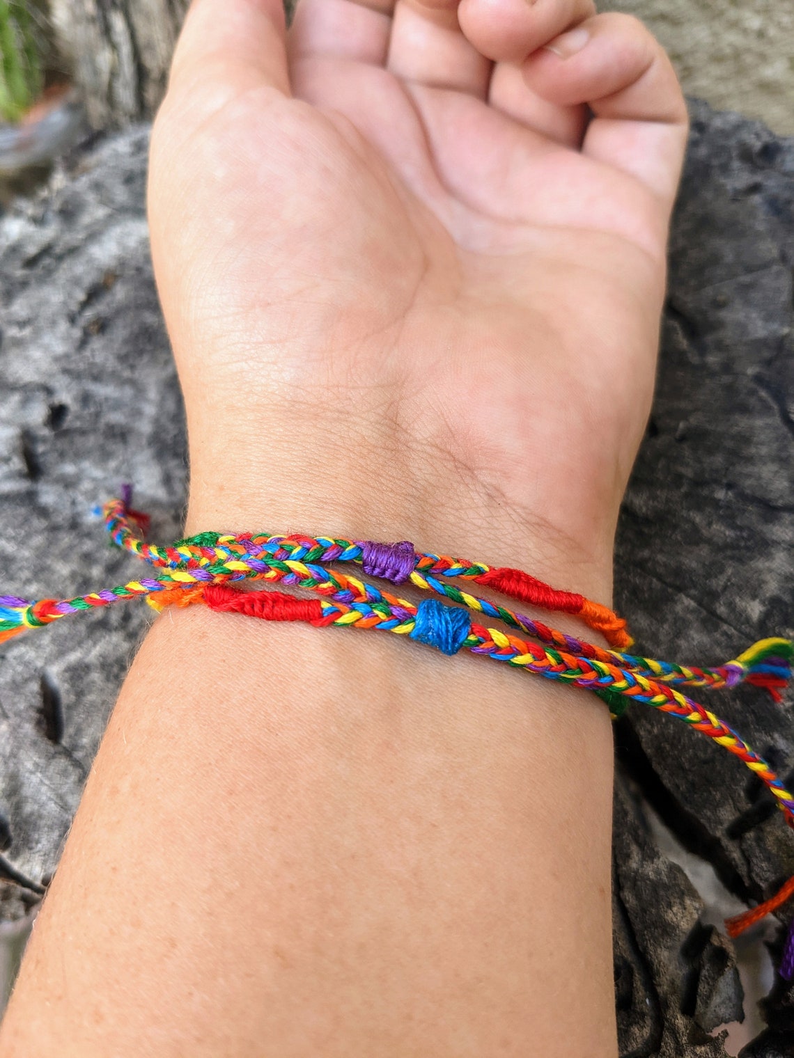 Rainbow Pride Handmade Friendship Bracelet / LGBT Pride / - Etsy