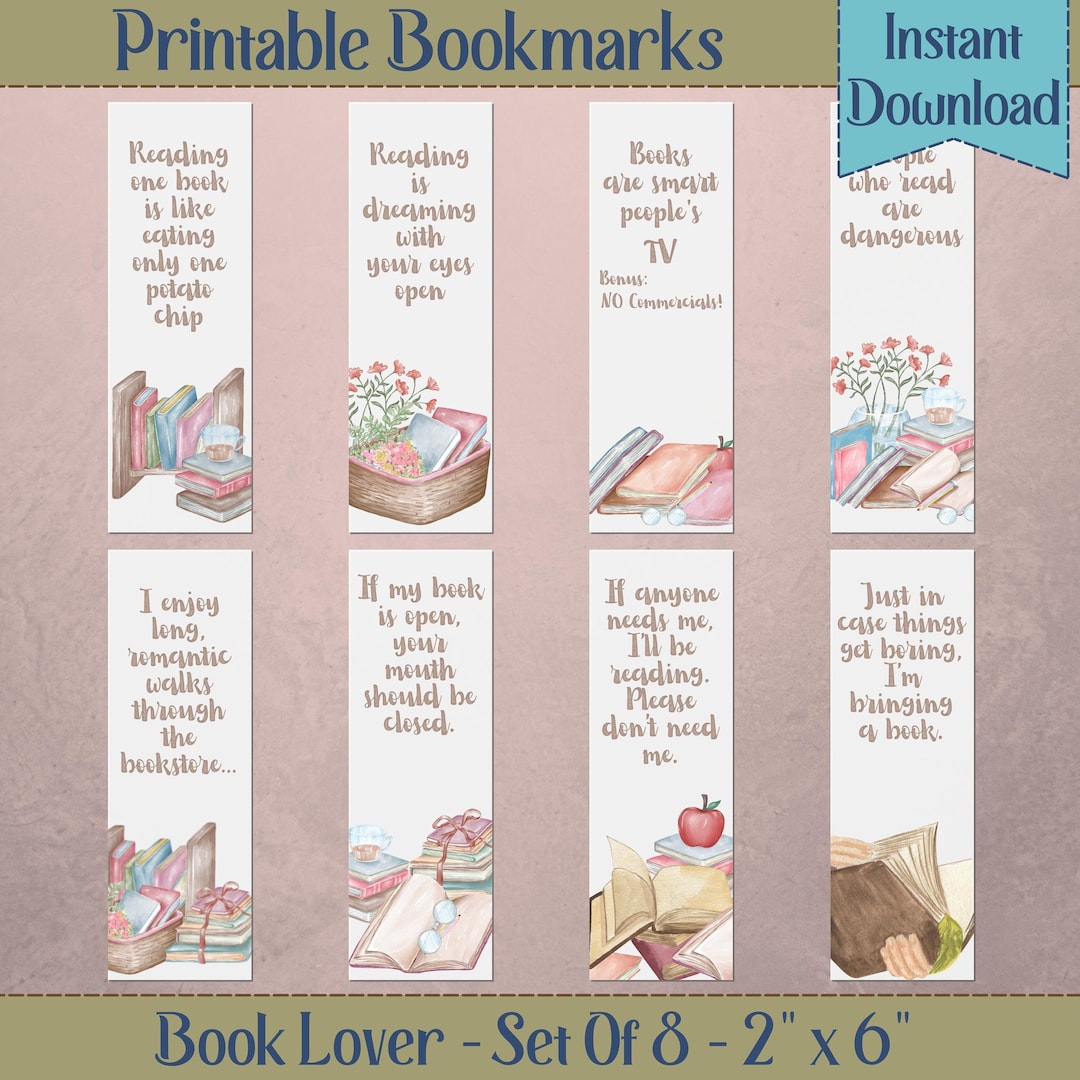 Printable Bookmarks | Reading Quotes Bookmark | Back to School ...