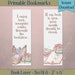 Printable Bookmarks | Reading Quotes Bookmark | Back to School ...