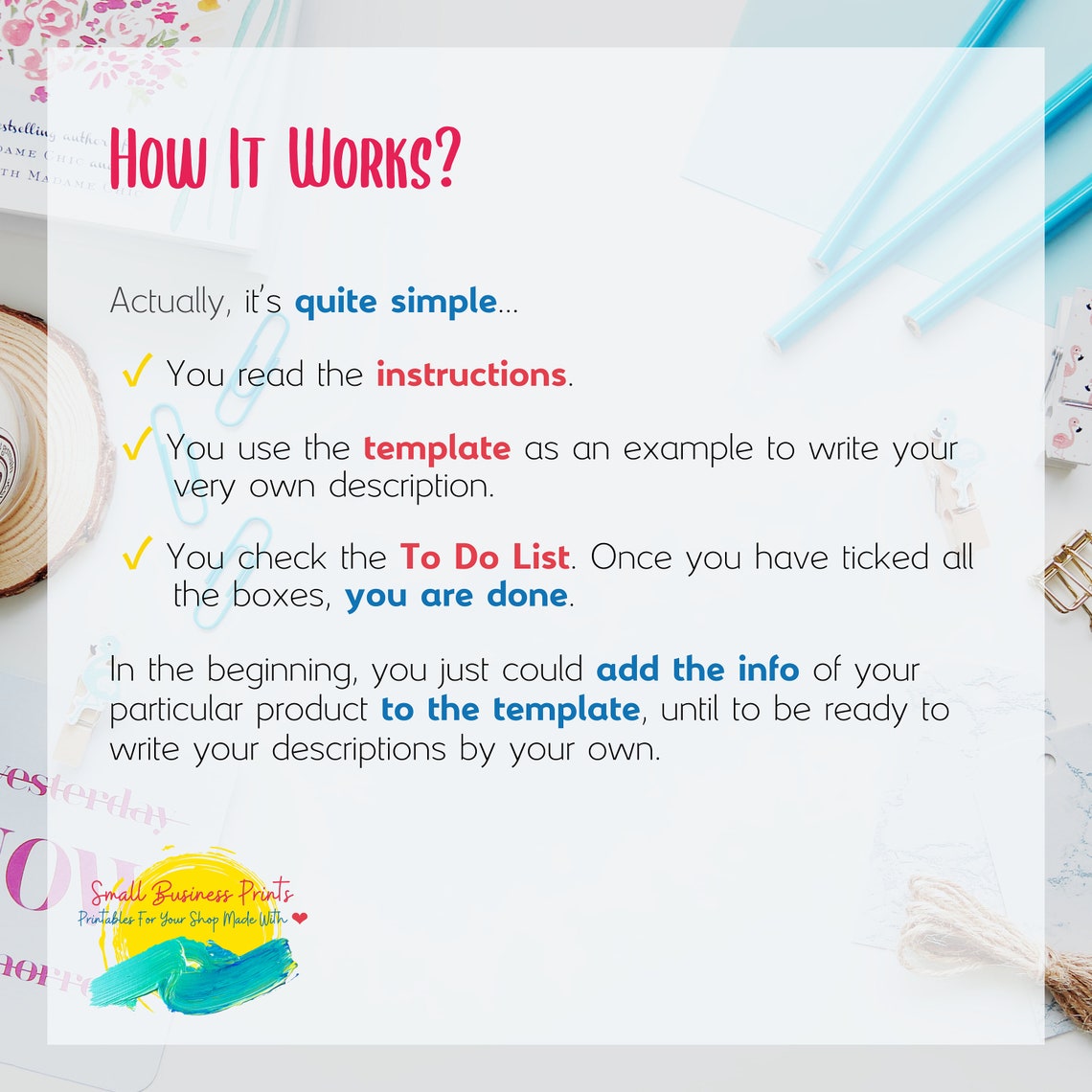 Wall Art Description Template Product Description Template Description ...