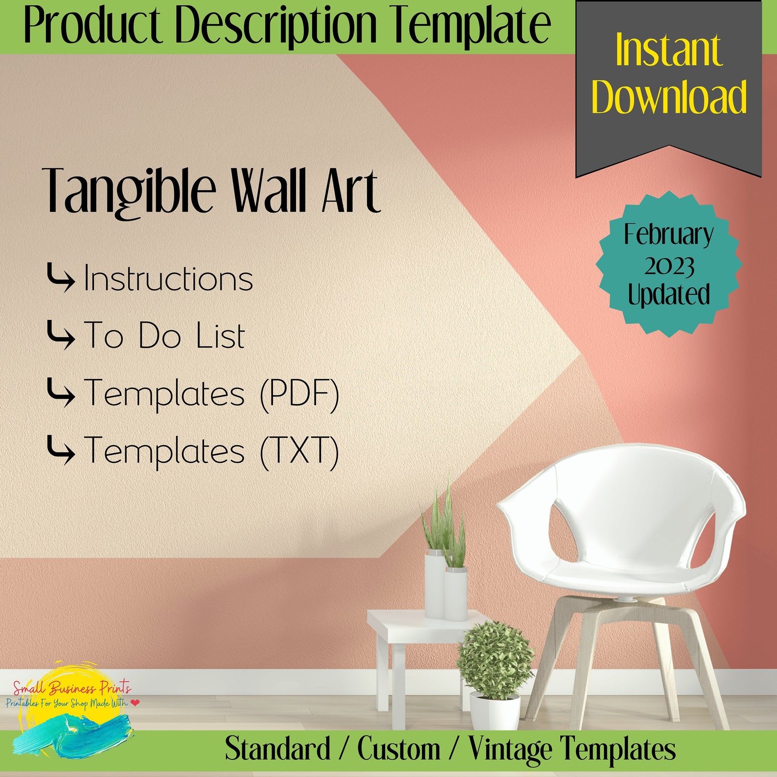 Wall Art Description Template Product Description Template Description ...