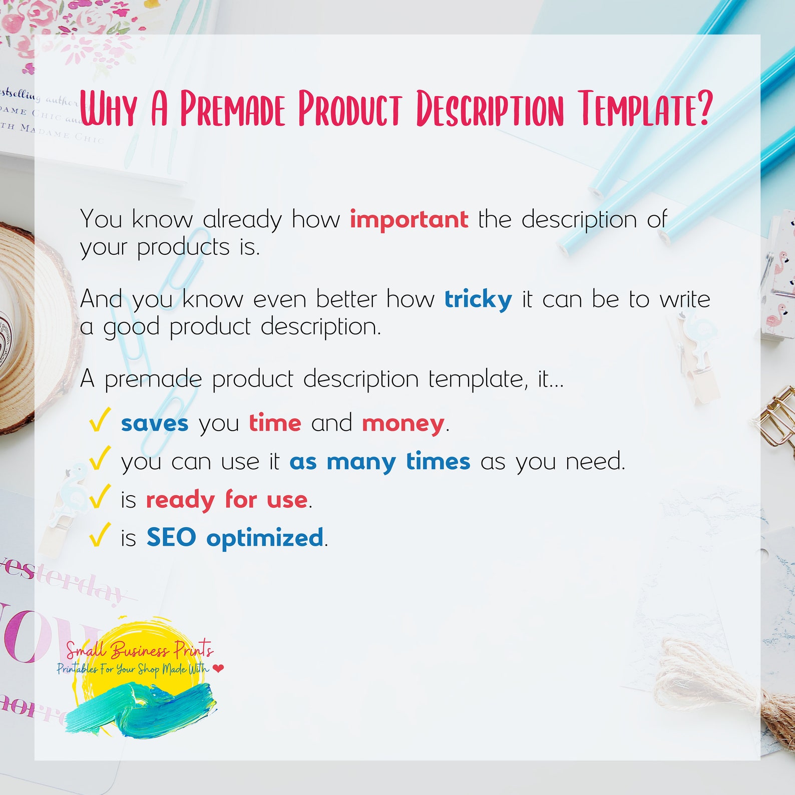 Wall Art Description Template Product Description Template Description ...