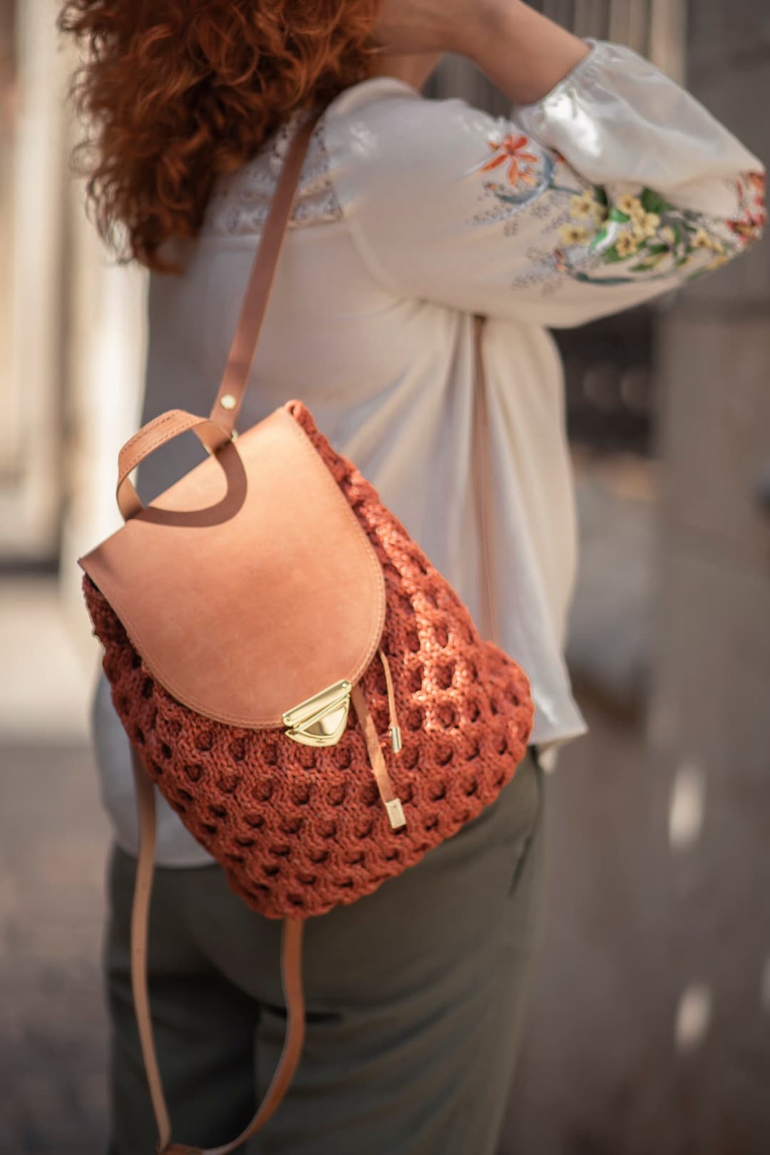 Knitting Pattern Backpack, Video Tutorial, Knit PDF Pattern, Step by ...