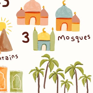 Numbers Islamic Printable | DIGITAL DOWNLOAD| Islamic Kids Print ...