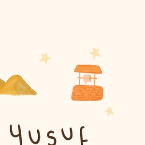 Yusuf Name Print: Islamic Kids Nursery Art - Etsy