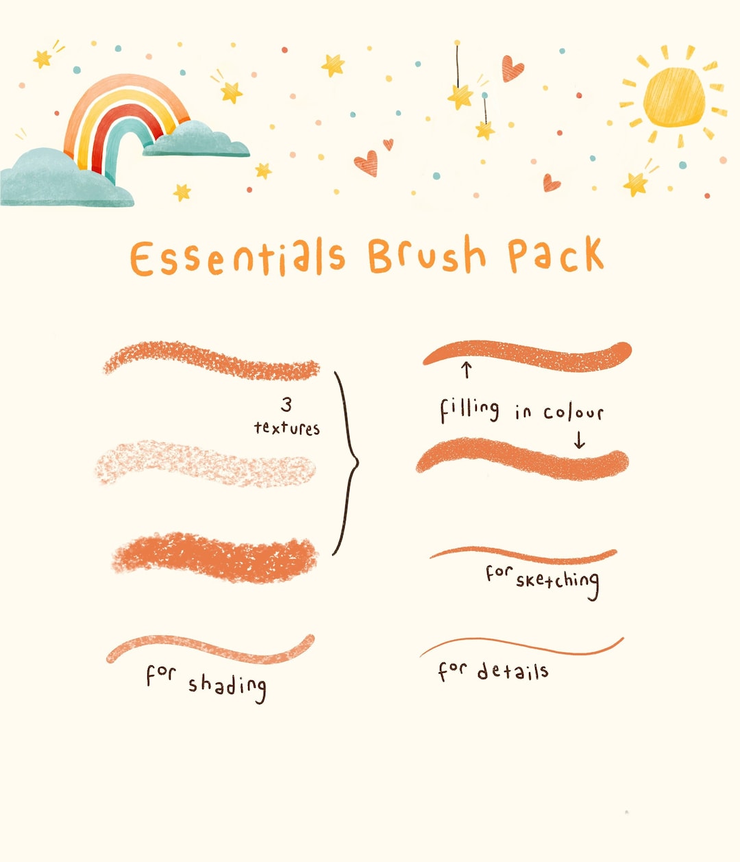 Maryam's Digital Brush Pack | Essential Digital Textured Brush Pack for ...