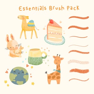 Maryam's Digital Brush Pack | Essential Digital Textured Brush Pack for ...