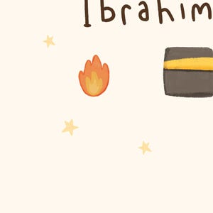 Ibrahim Name Print | Prophet Islamic Kids Print | Childrens Wall Art ...