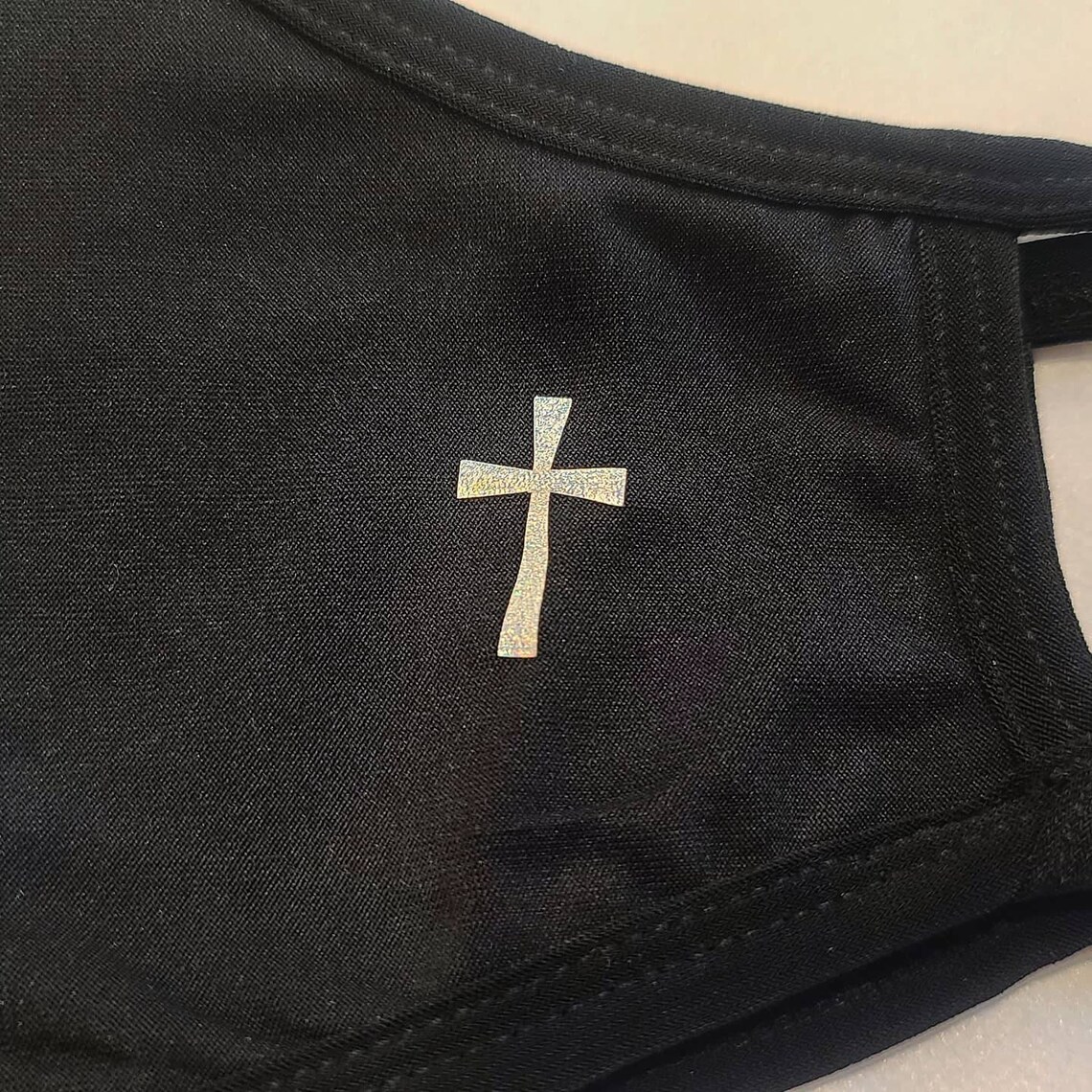 Silver Cross Face Mask / 100% Cotton / Reusable Washable / | Etsy