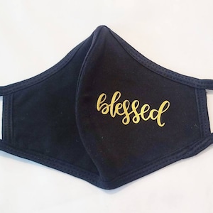 Blessed Face Mask / 100% Cotton / Reusable, Washable / Double Layer ...
