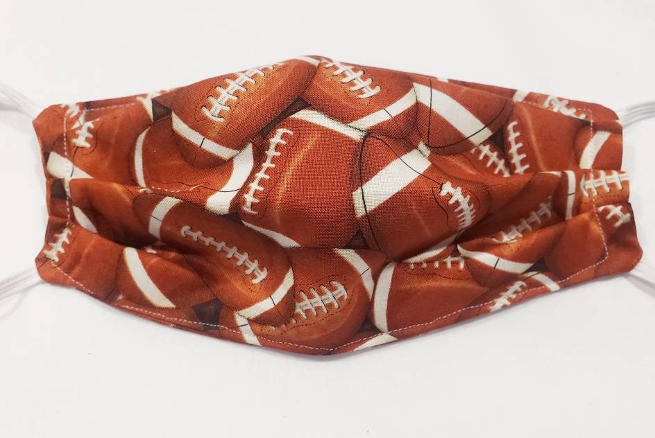 Football Face Mask With Filter / Toddler Child Adult and XL - Etsy