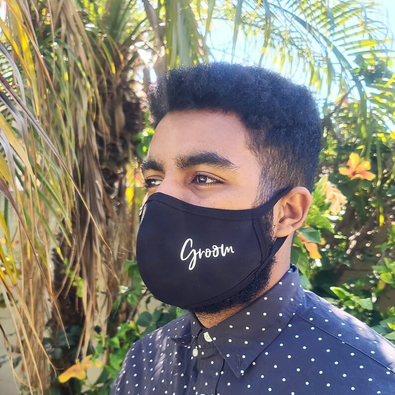 Groom Face Mask / 100% Cotton / Reusable and Washable / Double - Etsy