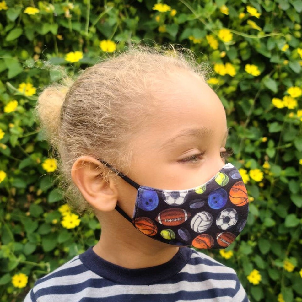 Sports Face Mask for Toddler Child Teen Adult / 100% Cotton - Etsy