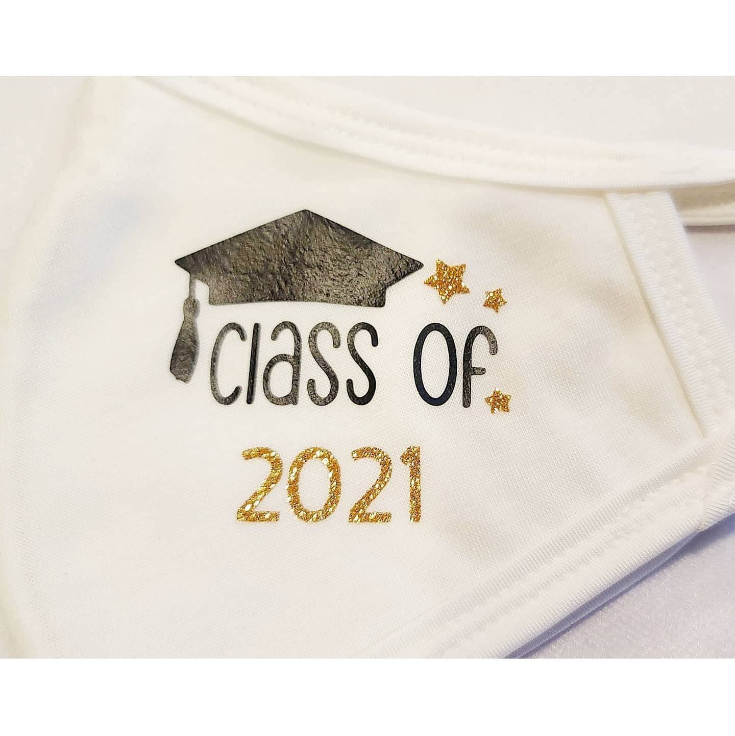 Graduation 2021 Face Mask / 100% Cotton / Nose Wire / Reusable - Etsy