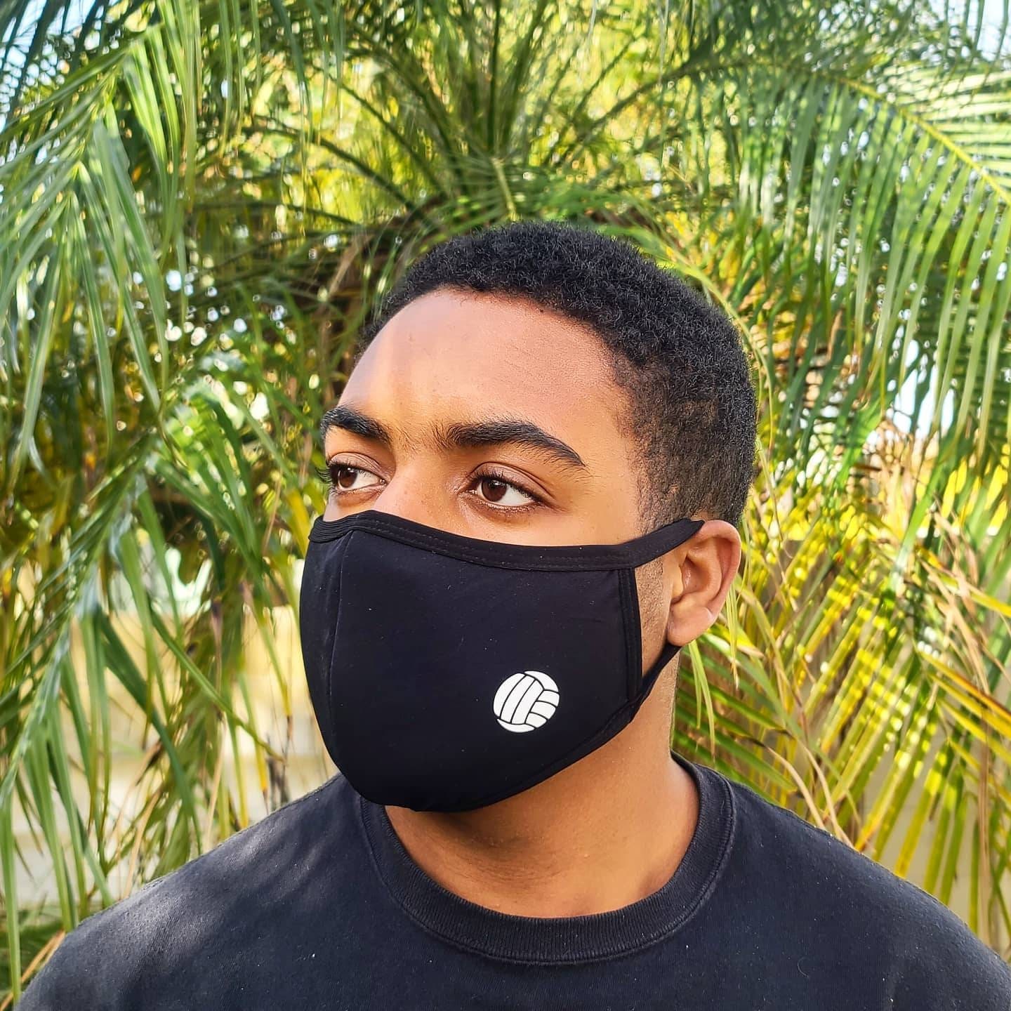 Volleyball Face Mask / 100% Cotton / Reusable, Washable / Triple Layer ...